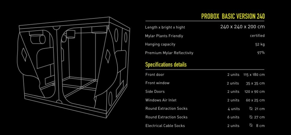 Probox Basic 240 – Garden Highpro | Tu Cultivo GrowShop - Productos para autocultivo